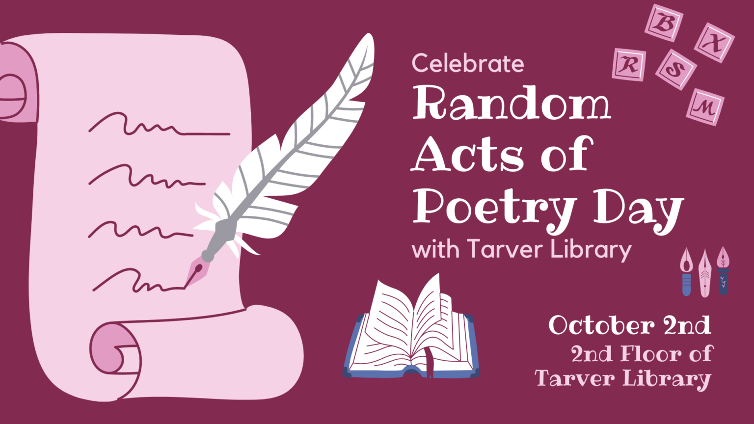 Random Acts of Poetry Day 2024 – Mercer University Libraries