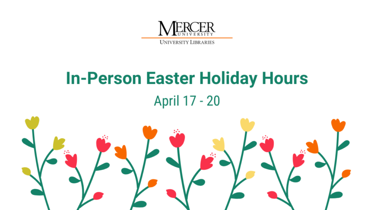 Hours – Mercer University Libraries